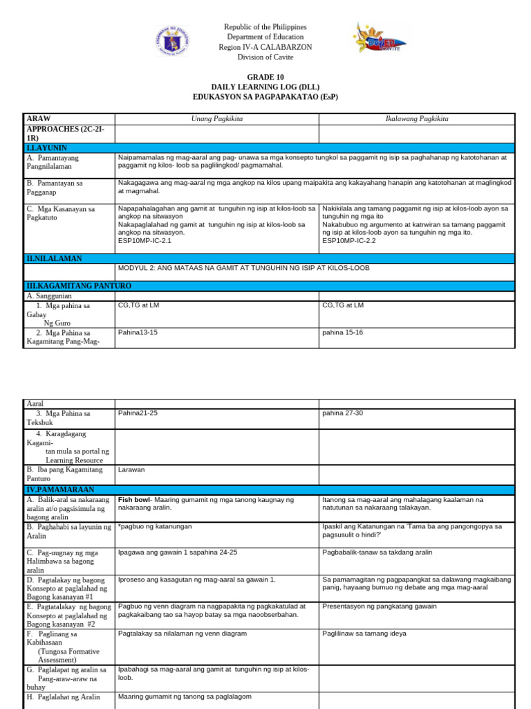 G10 Dll-Modyul 2 | PDF