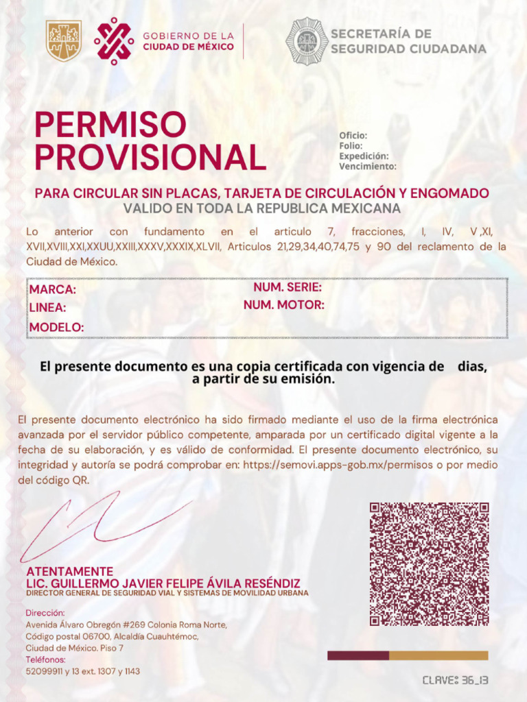 Permiso Temporal - Gestoria IRE CDMX2184455 | PDF