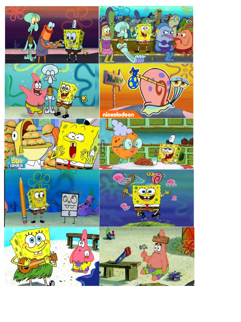 Actividad Bob Esponja | PDF
