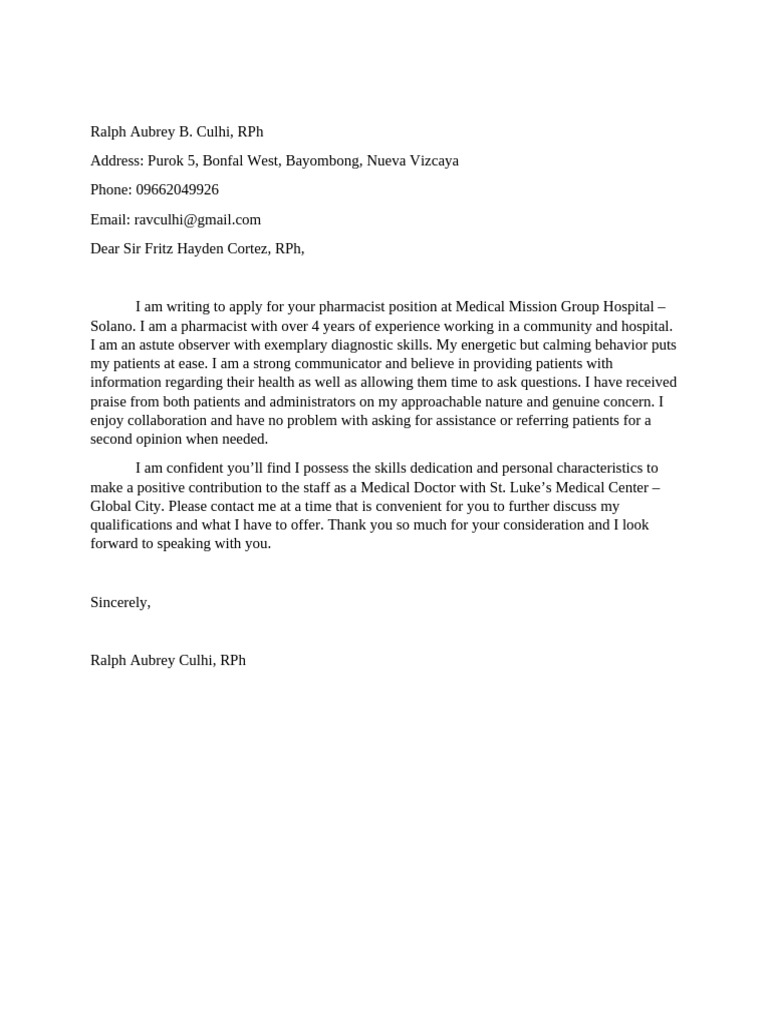 APPLICATION-LETTER-FINAL | PDF