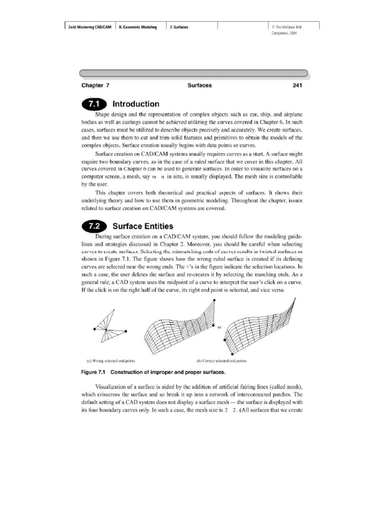 Unit II C Surface Modelling (Types of Surfaces, Coons Patch) | PDF