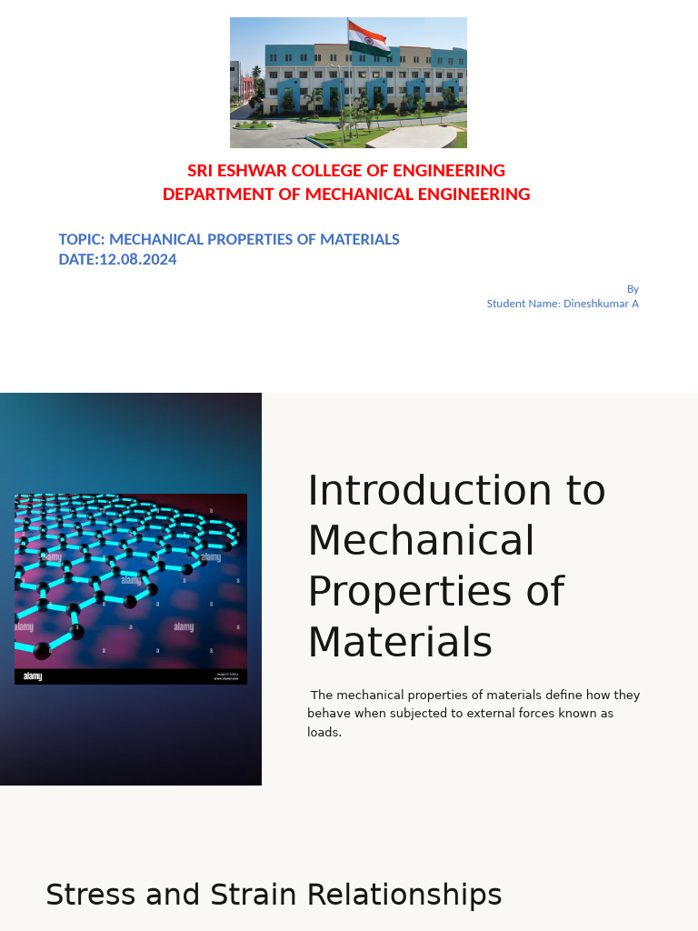 Mechanical-Properties-of-Materials . | PDF