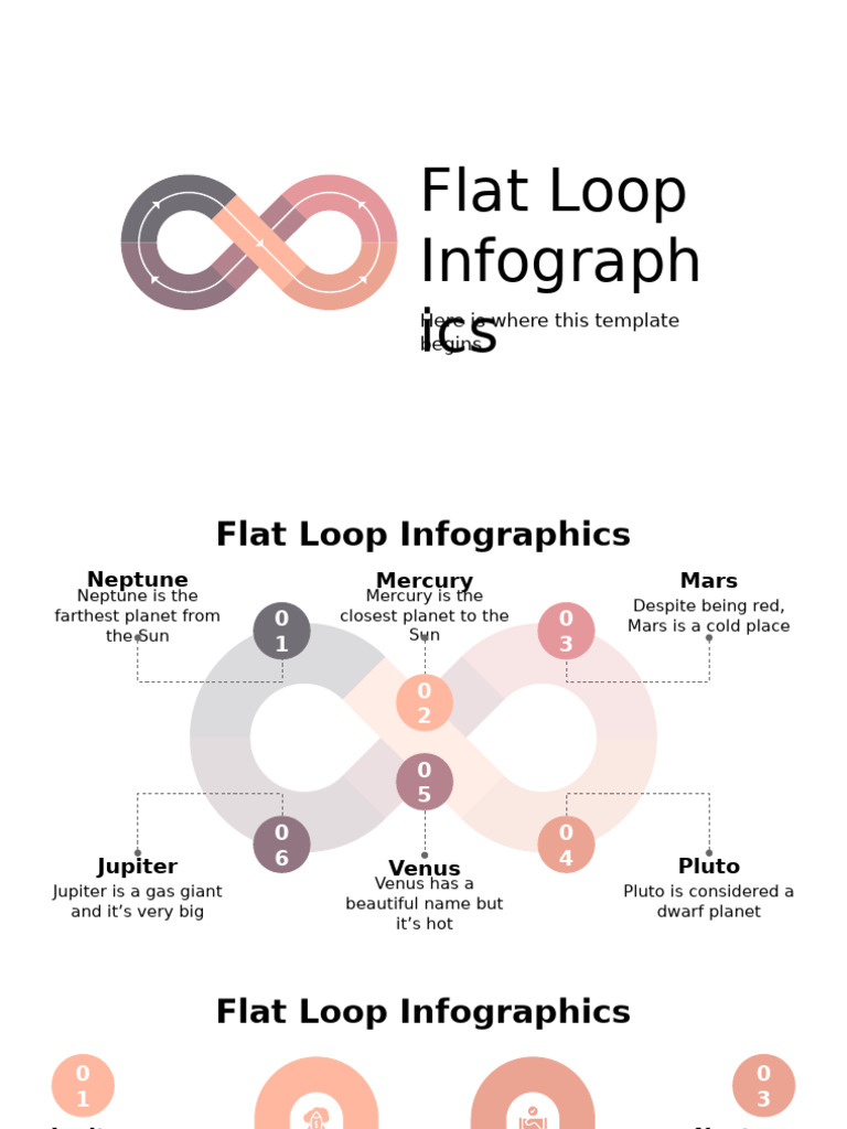 Flat Loop Infographics by Slidesgo | PDF