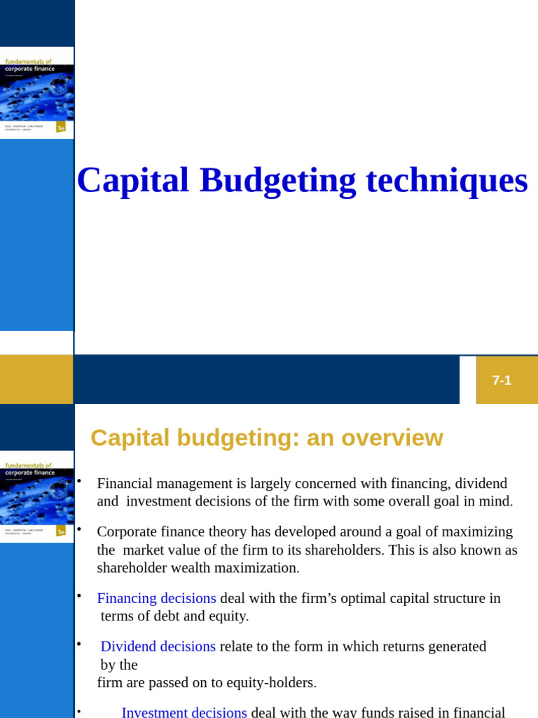 Capital Budgeting | PDF