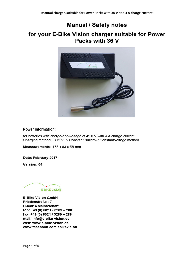 Electric Bicycle Charger | PDF