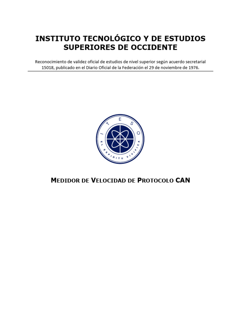 Medidor de Velocidad de Protocolo CAN | PDF