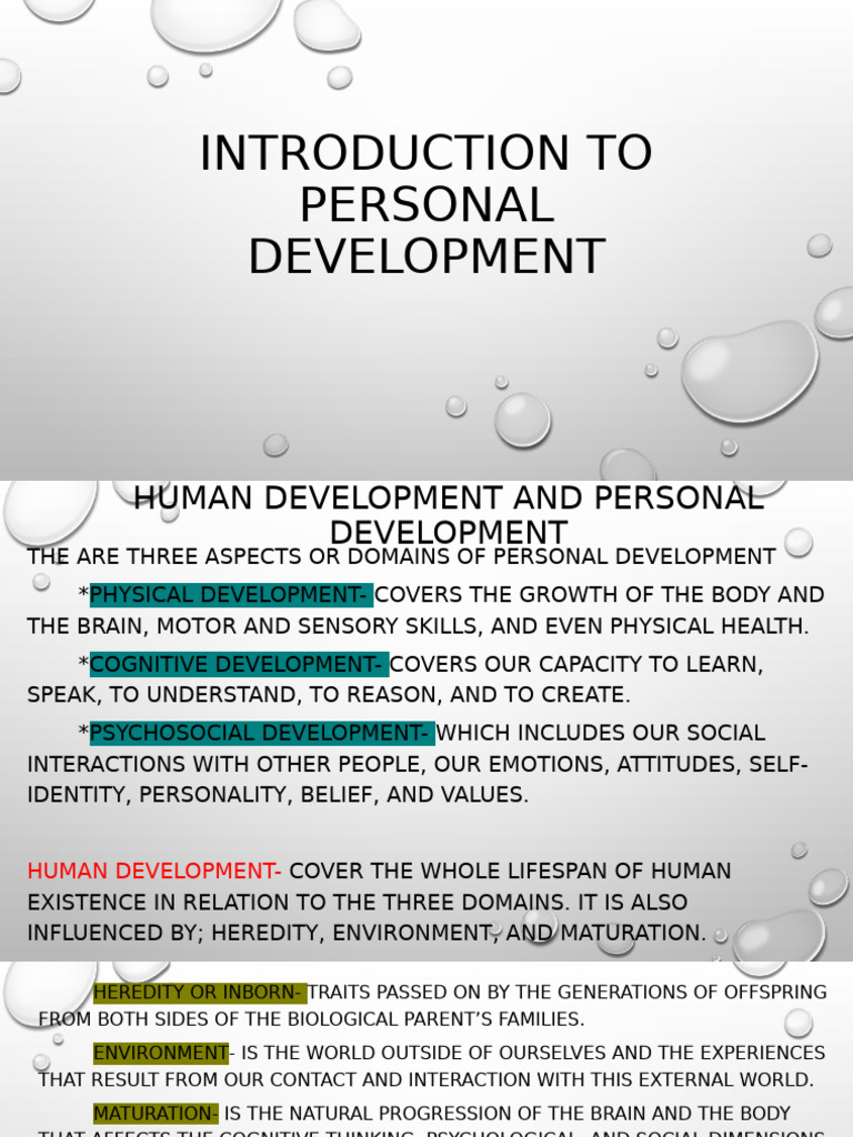 Personal Development | PDF