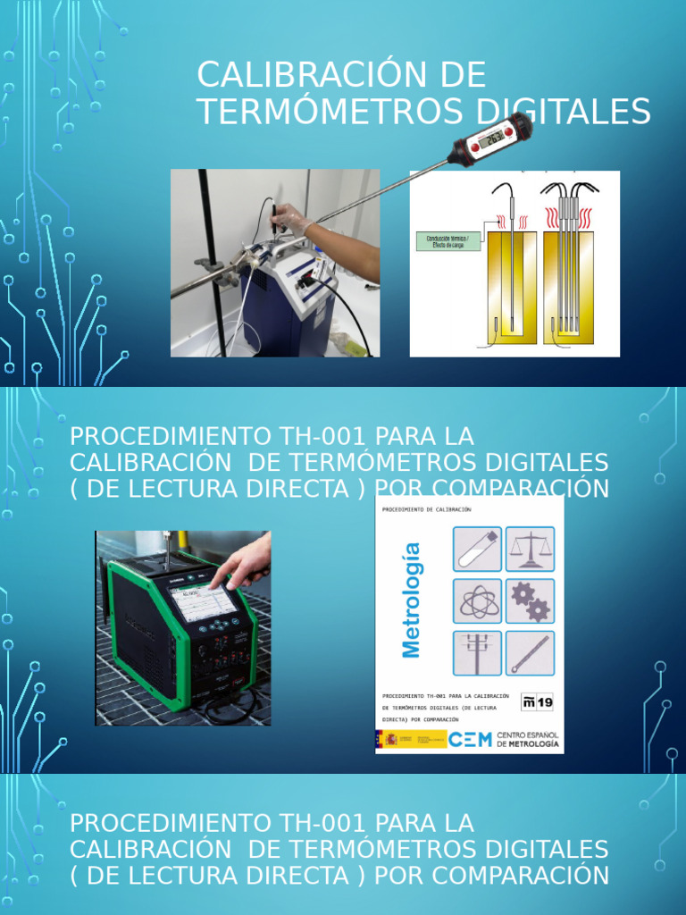 Calibración de Termómetros Digitales | PDF