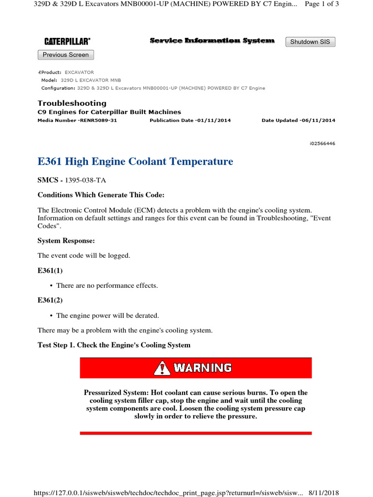 High Engine Cooloant Temperature | PDF