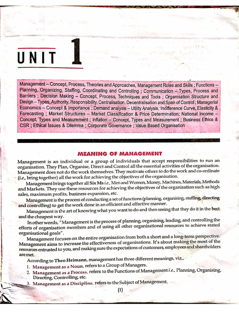 Unit 1trueman m Shivani Ugc Net Management | PDF
