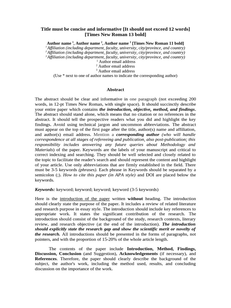 Template Dic Is | PDF