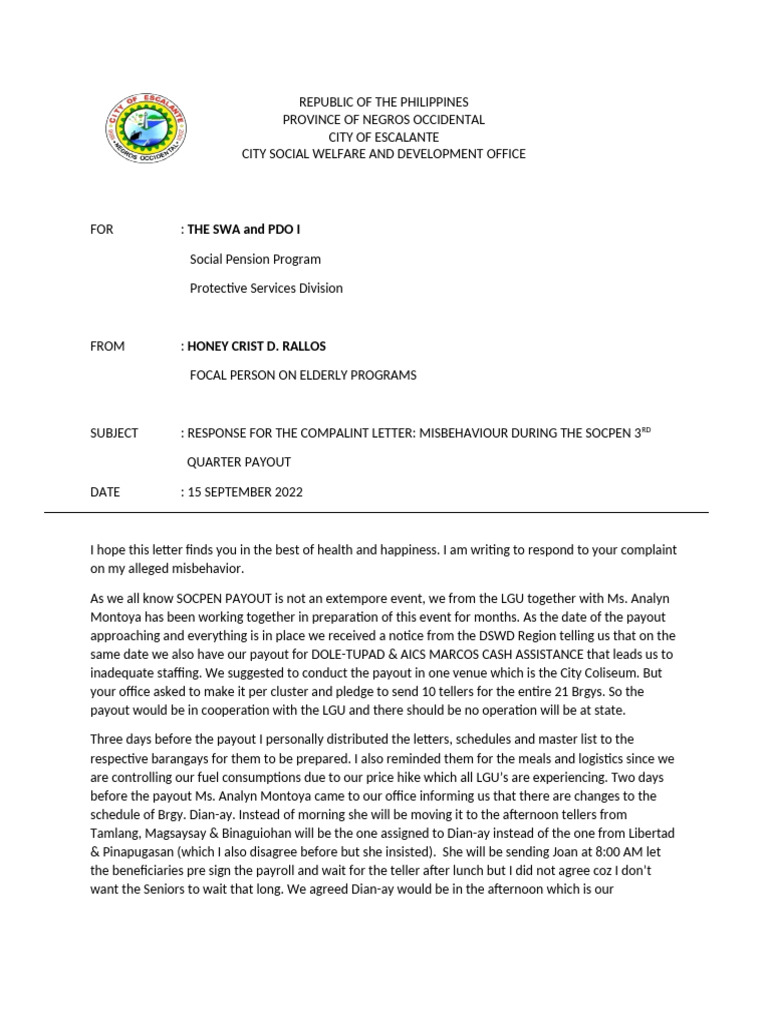 LETTER | PDF