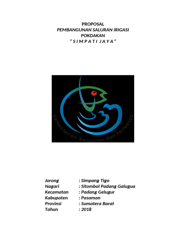 PROPOSAL Irigasi | PDF