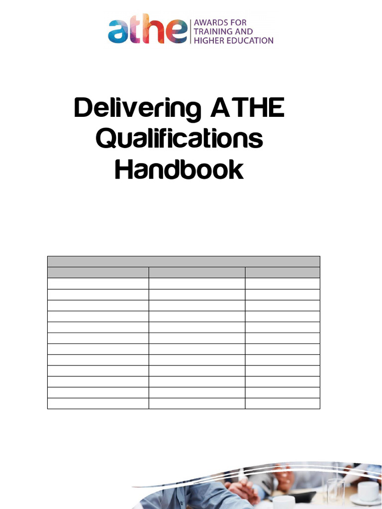 Delivering ATHE Qualifications Handbook August 2022 Update | PDF