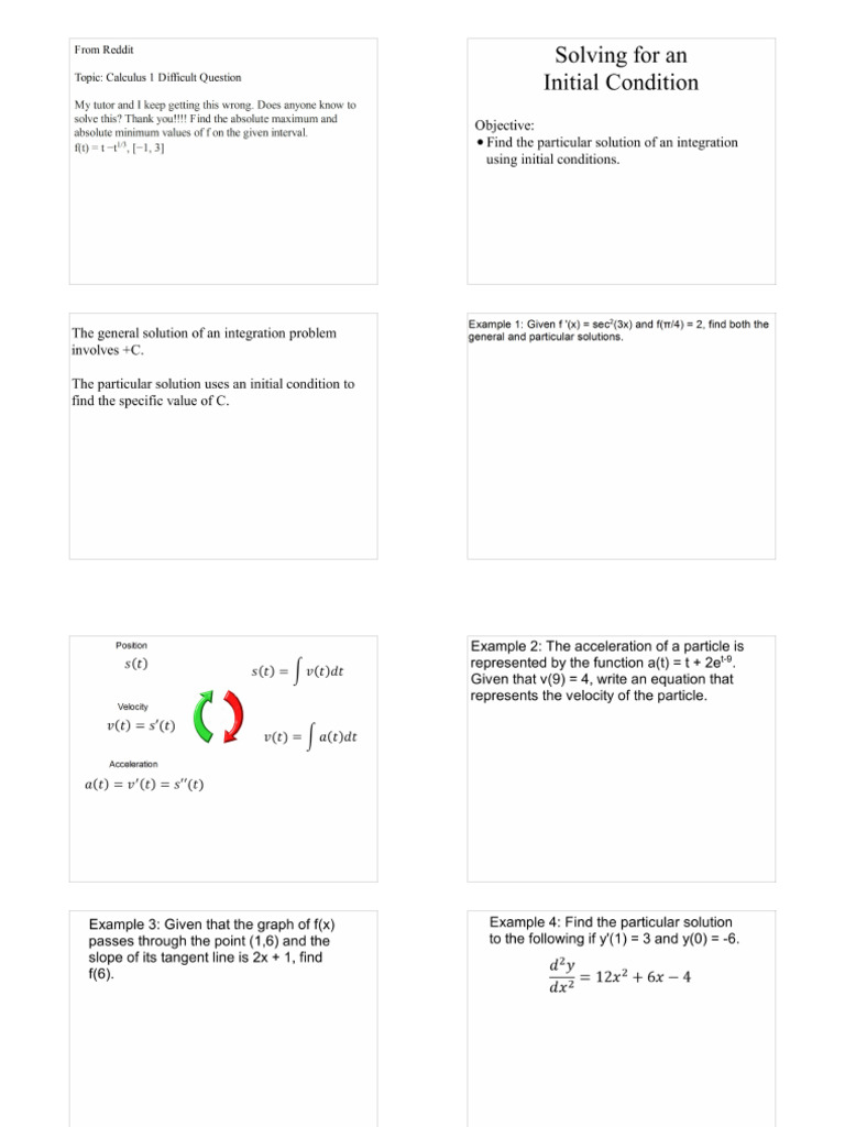 04 Intial Condition | PDF