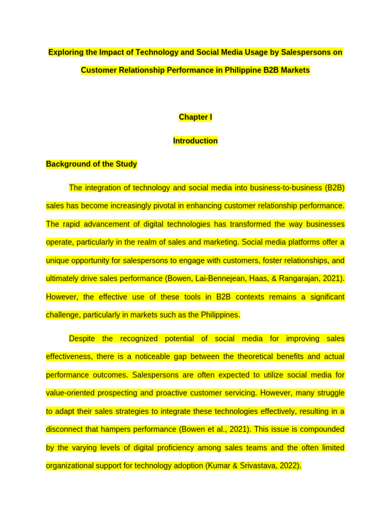Exploring The Impact of Technology and Social Media Usage by ... Exploring The Impact of Technology and Social Media Usage by ...