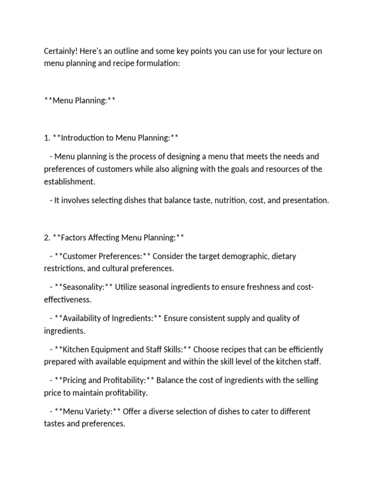 Food Production Notes | PDF