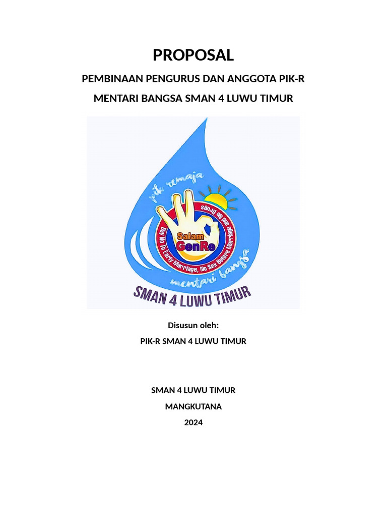 Proposal Pik R | PDF