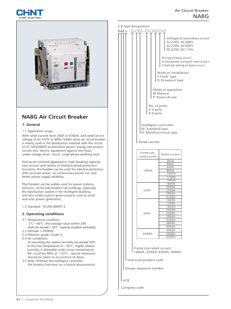 Chint Na8 1600a | PDF