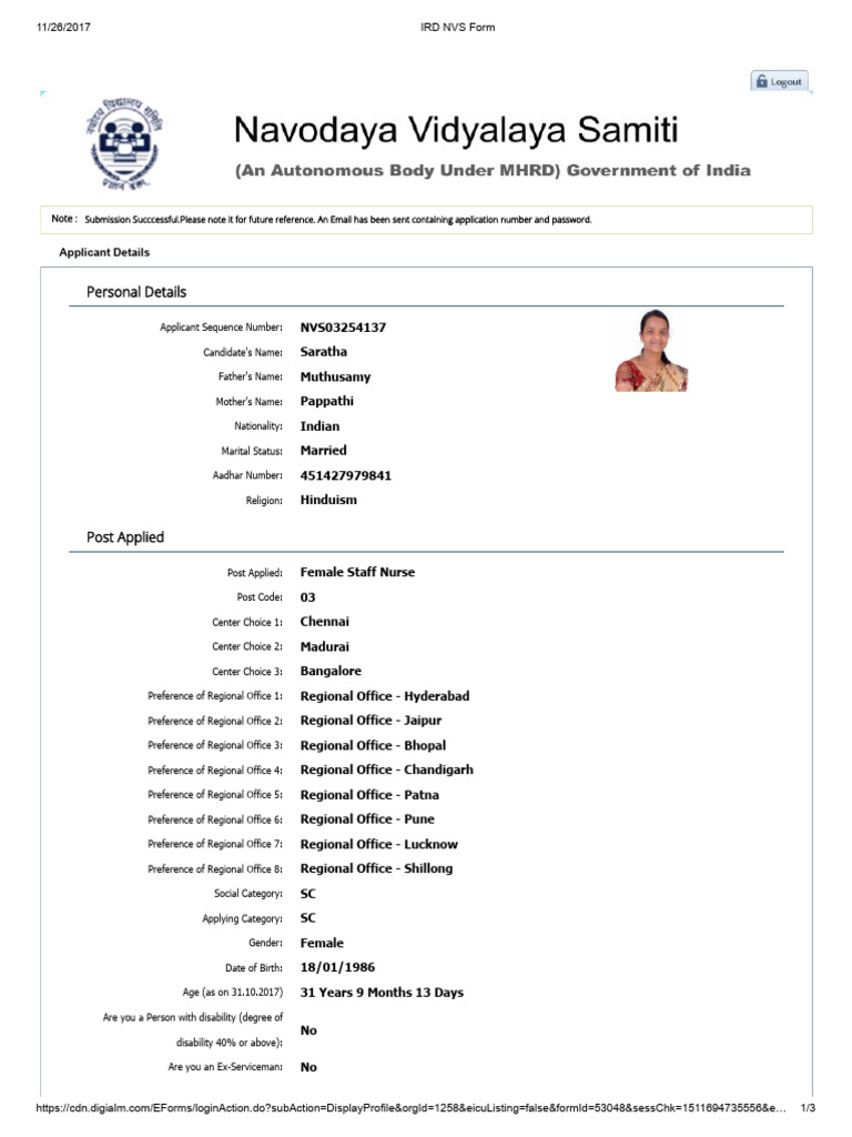 Navodaya Vidyalaya Samiti | PDF
