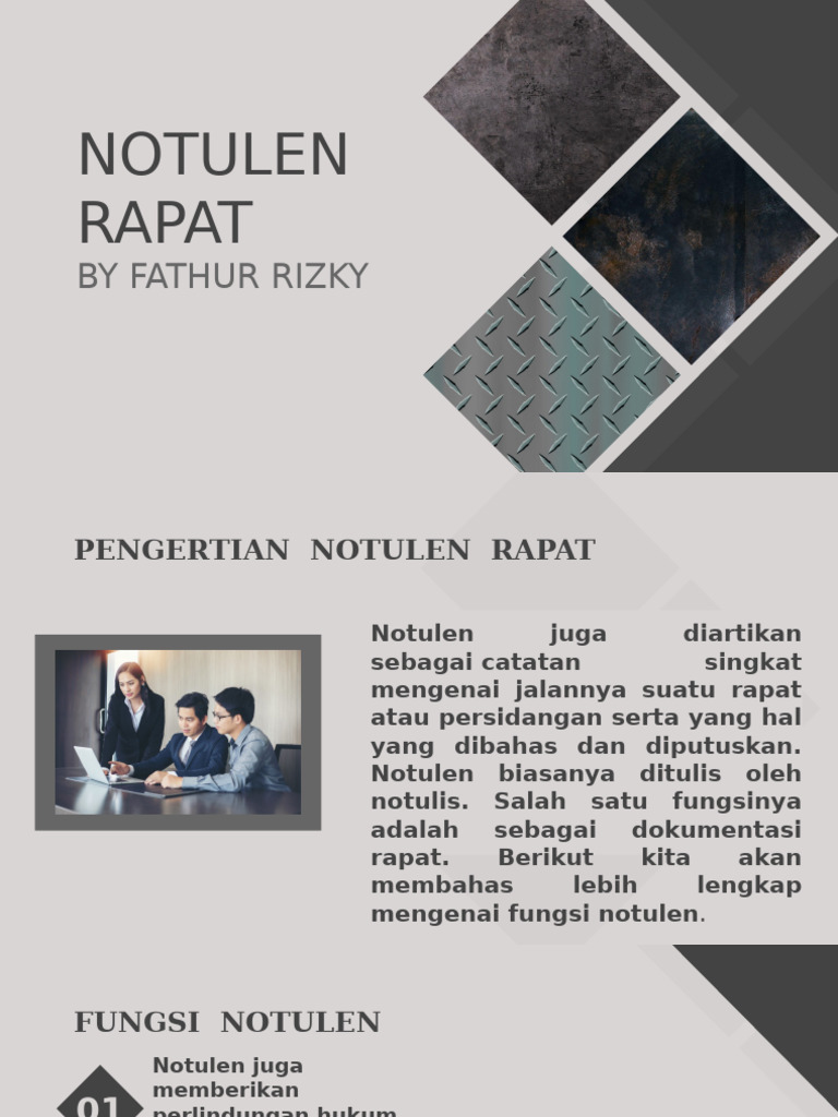 Notulen Rapat-Fathur | PDF