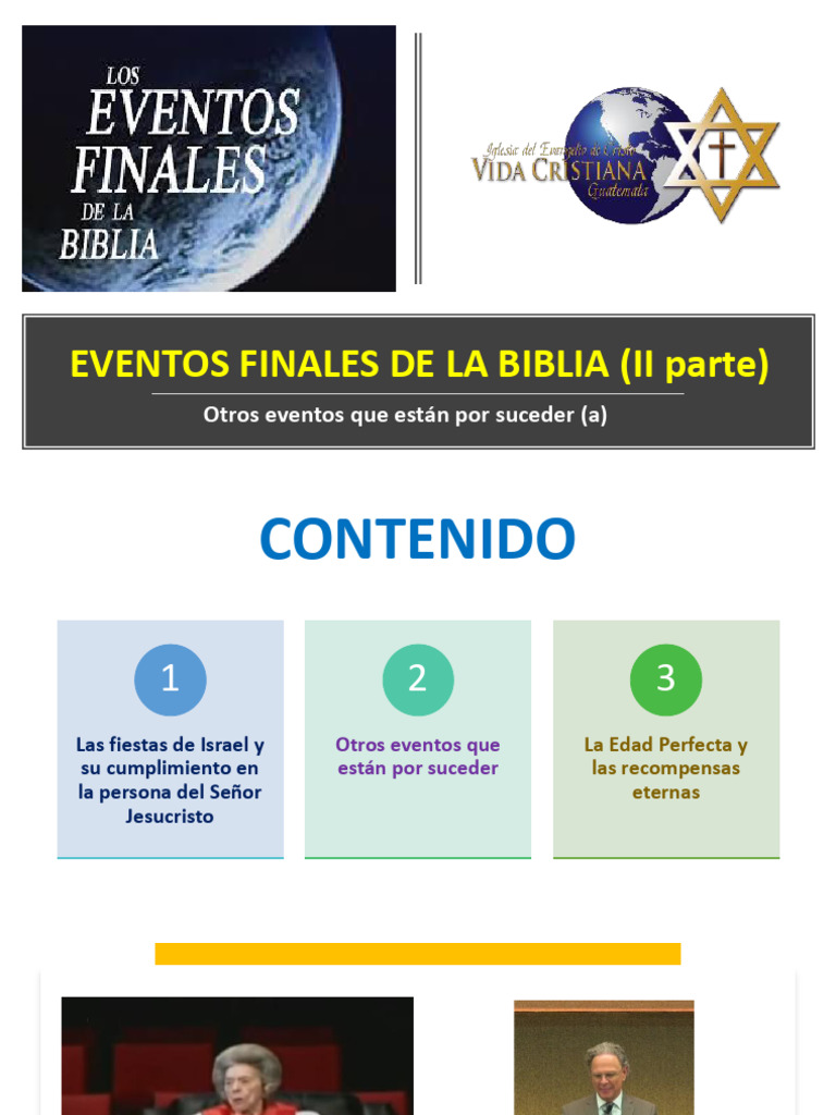 EVENTOS FINALES DE LA BIBLIA (II Parte.a) | PDF
