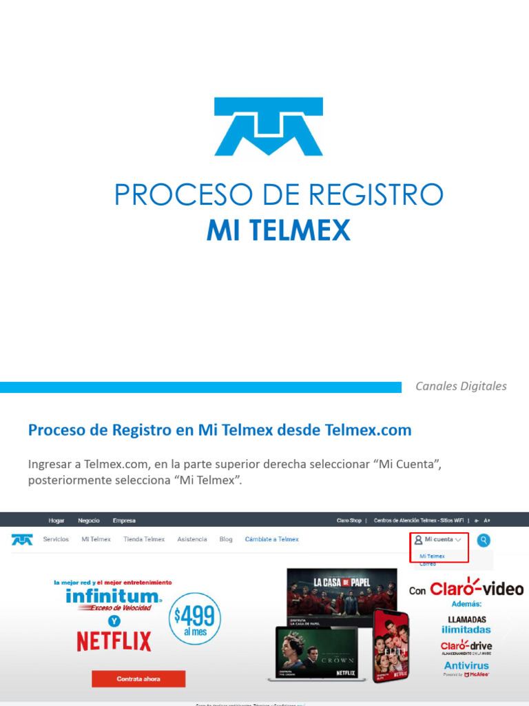Guia Registro MI TELMEX | PDF