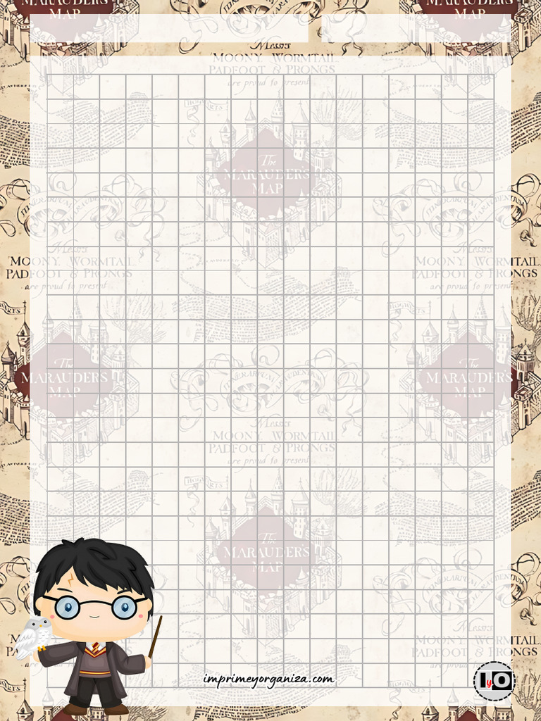 Hoja Cuadriculada Harry Potter | PDF