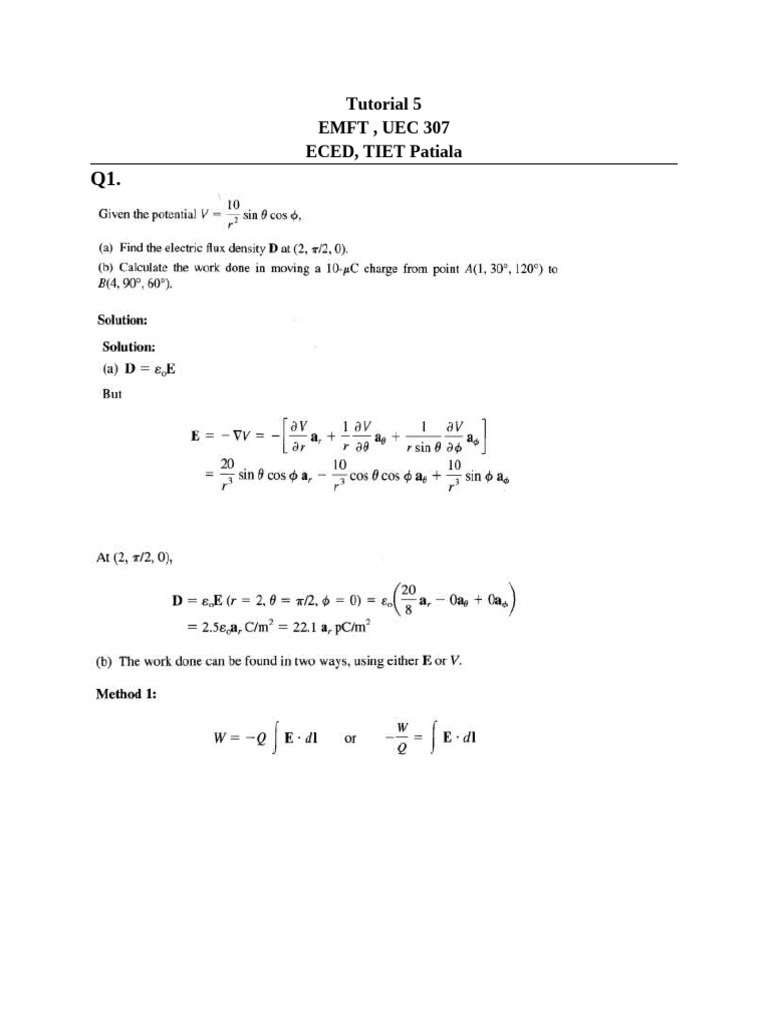Tutorial 6with Solns | PDF