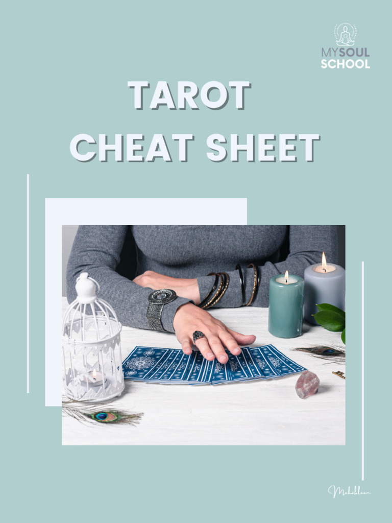 Tarot Mastery Cheat Sheet | PDF | Psychology