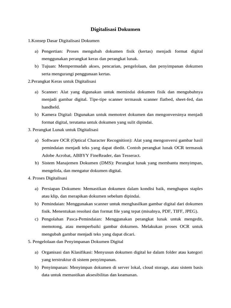 Digitalisasi Dokumen | PDF