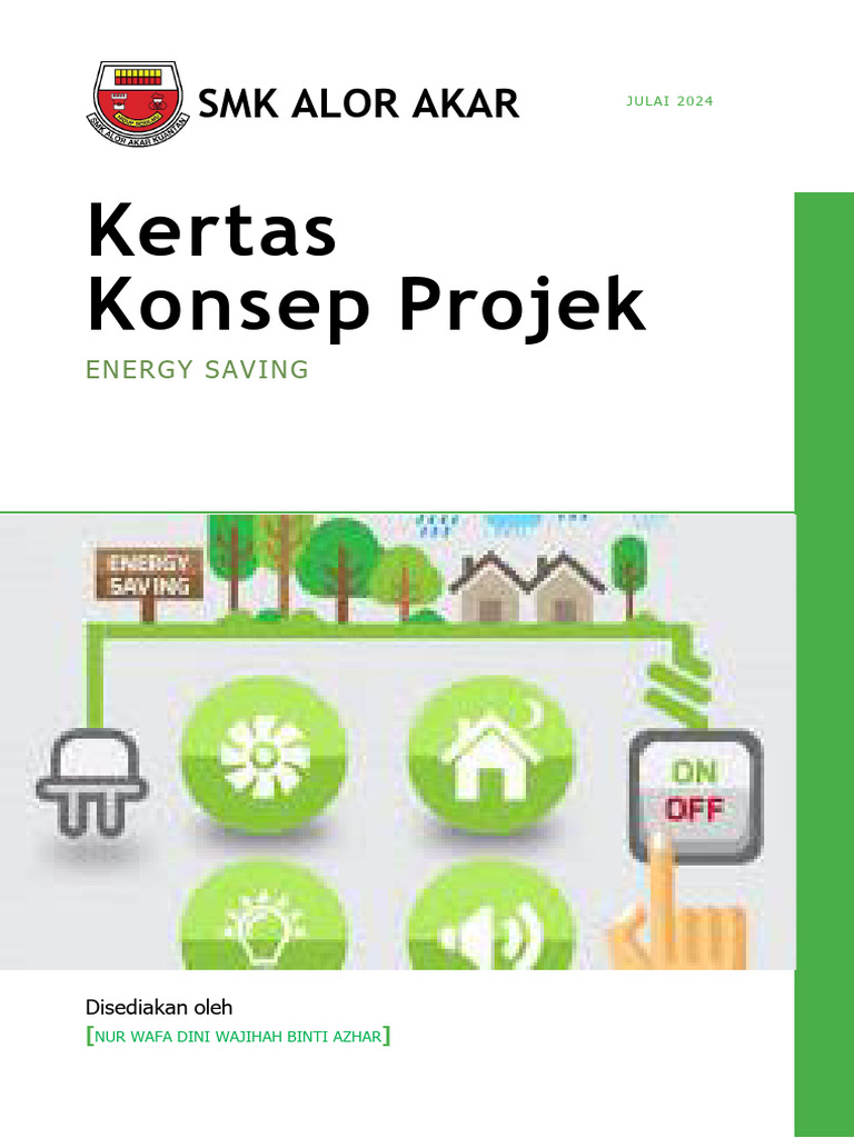 TEMPLATE Kertas Konsep Projek Penjimatan Elektrik | PDF