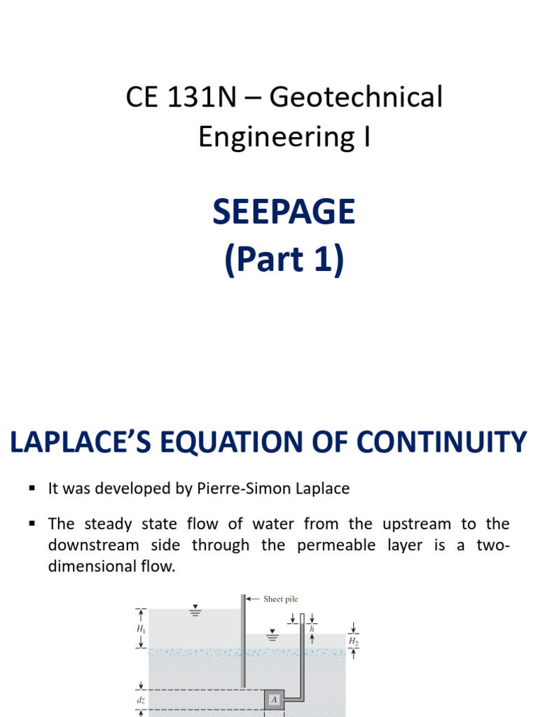Lesson 15 Seepage Part 1 | PDF
