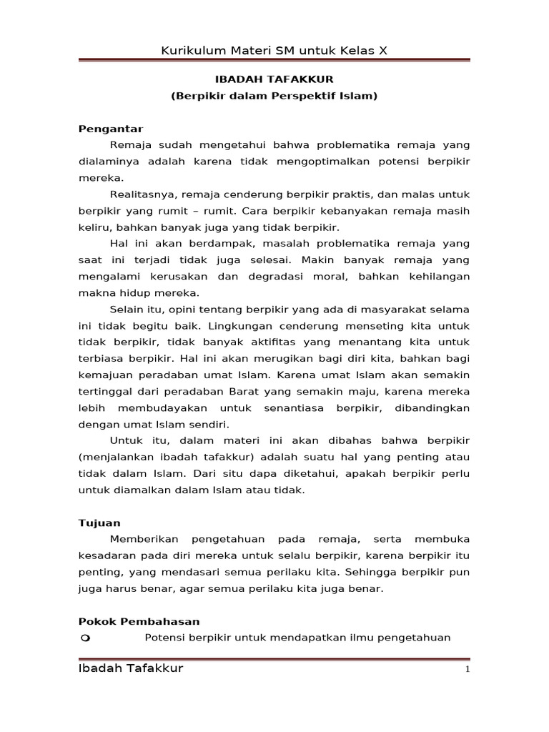 iBaDaH TaFaKKuR | PDF