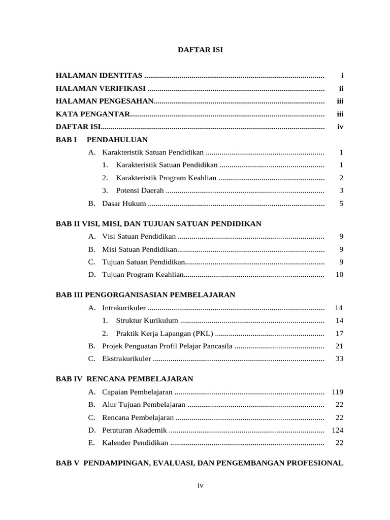 Daftar Isi | PDF