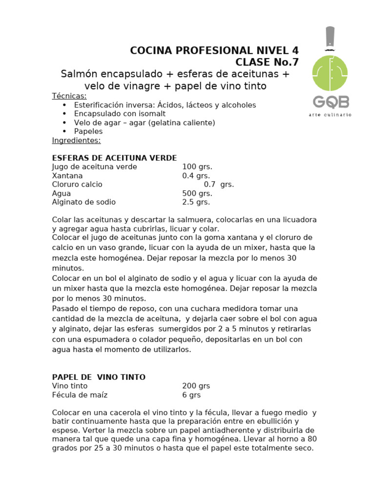 COCINA 4 clase 7 | PDF