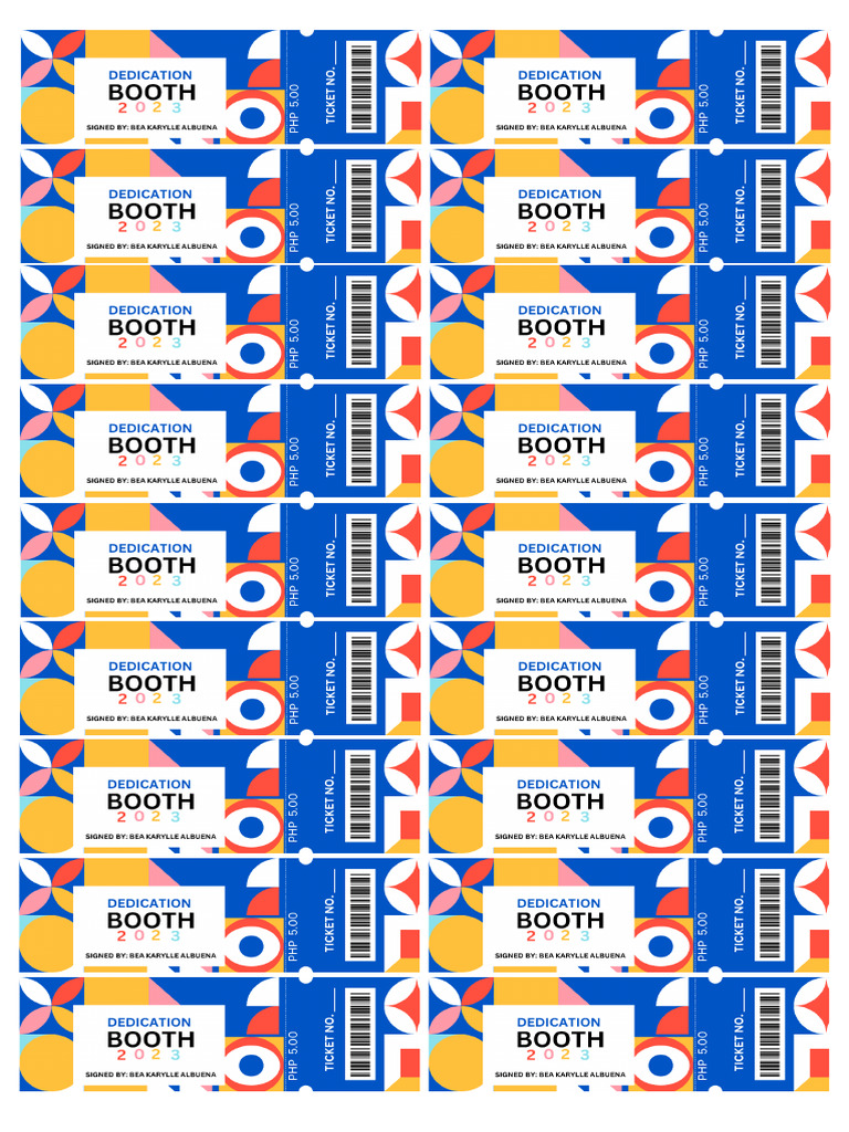 Dedication Booth | PDF