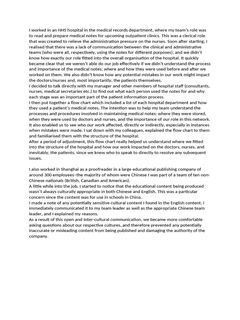 DWP Work Coach Job Application | PDF