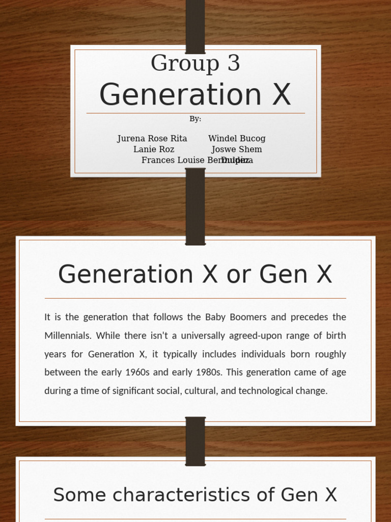 Group 3 Gen X | PDF