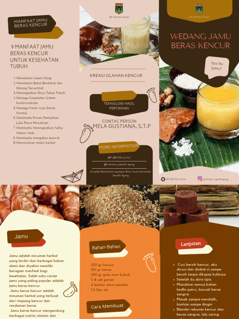 Wedang Jamu Beras Kencur | PDF