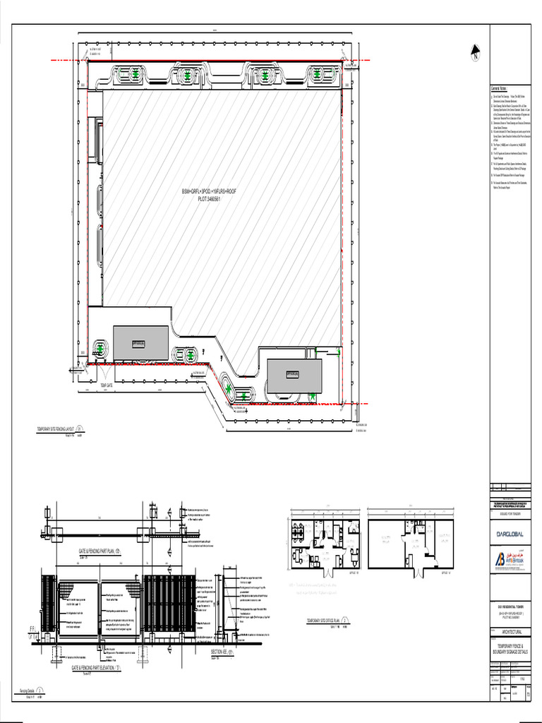 A-003-Temporary Fence & Boundary Signage Details | PDF