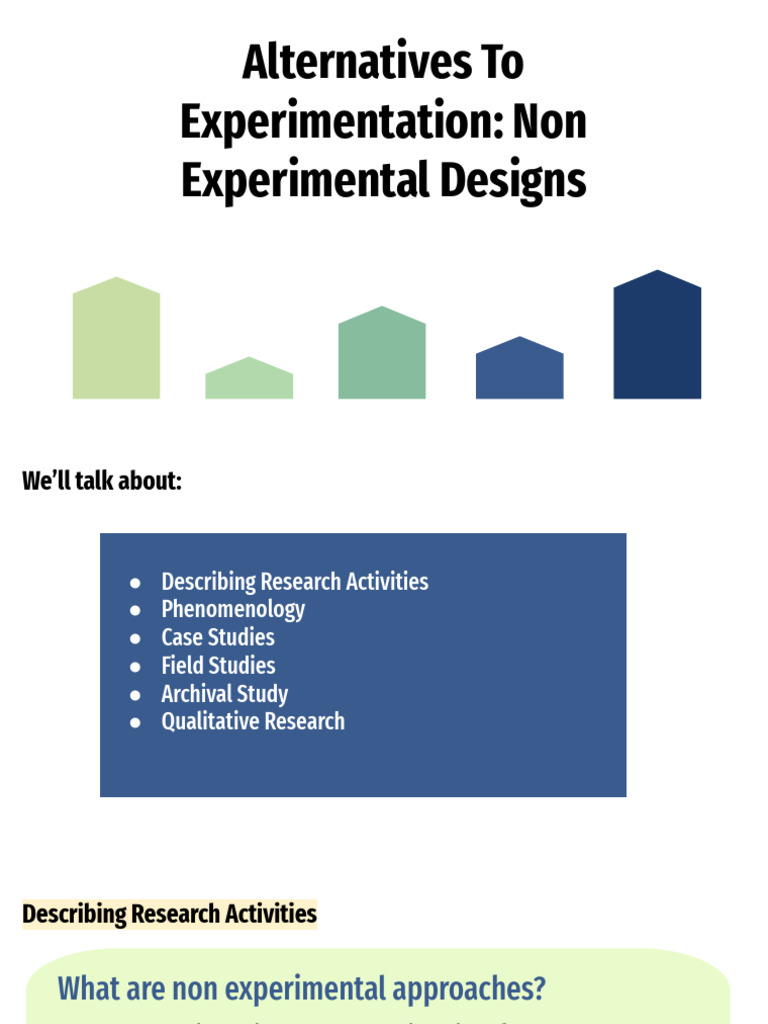 Discussion 2 Experimental - Non Experimental Designs | PDF | Experiment ...
