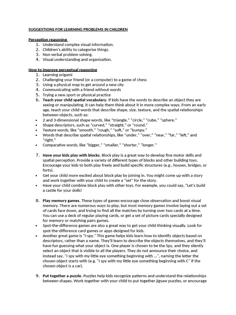 Intervention Plan | PDF