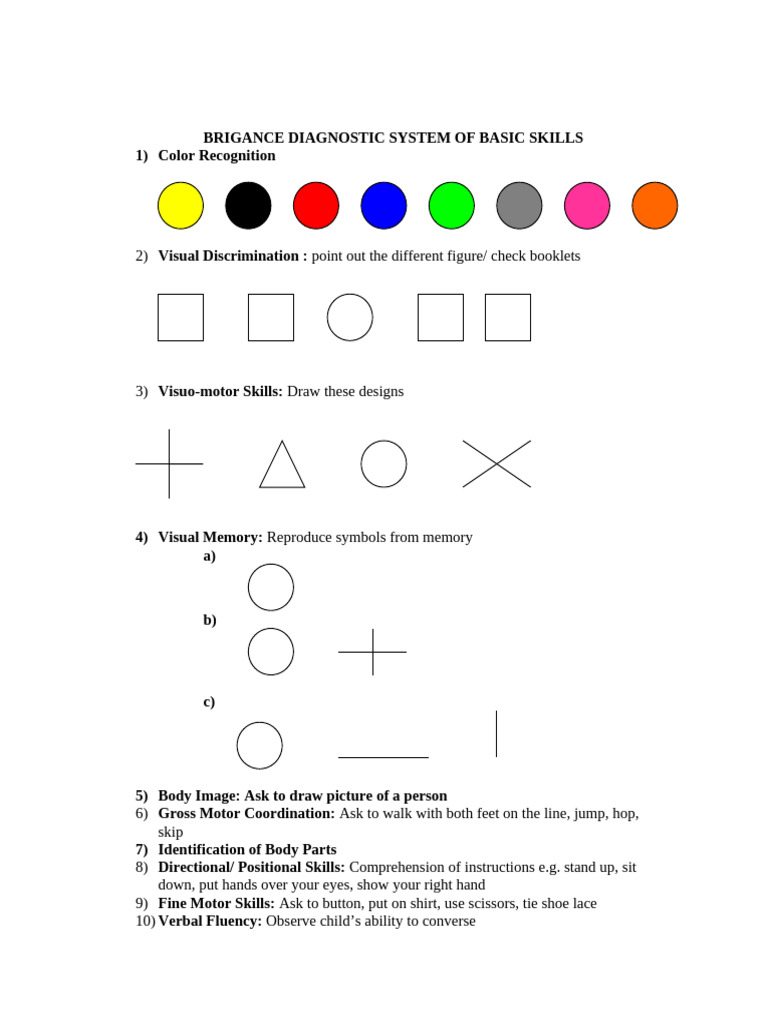 learning disability assesment I Brigance Diagnostic System of Basic ...