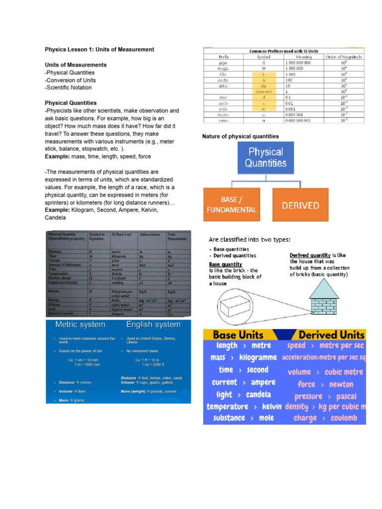 Physics 1st Quarter Reviewer | PDF | Euclidean Vector | Significant Figures