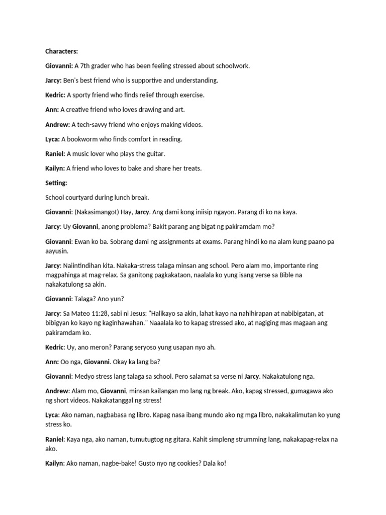 Mental Health Script | PDF