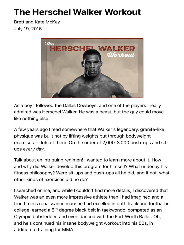 Walker's Workout | PDF
