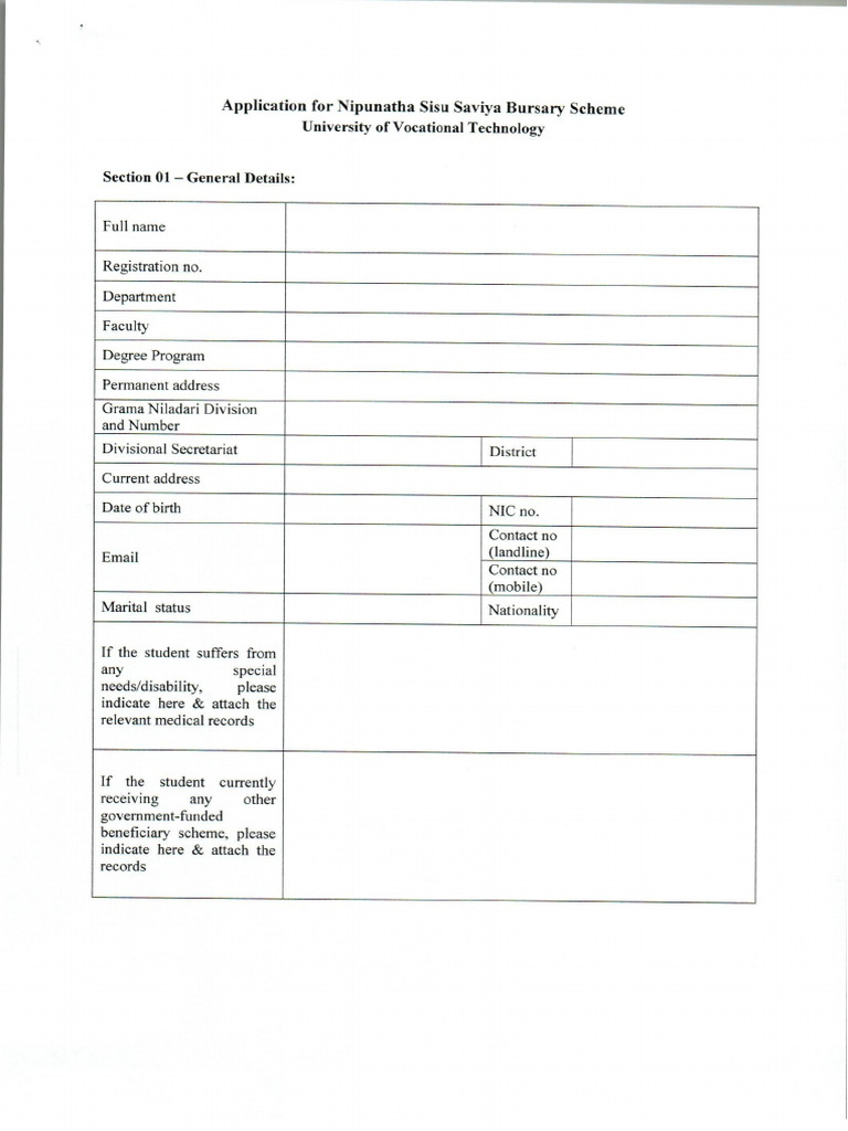 Application Form | PDF