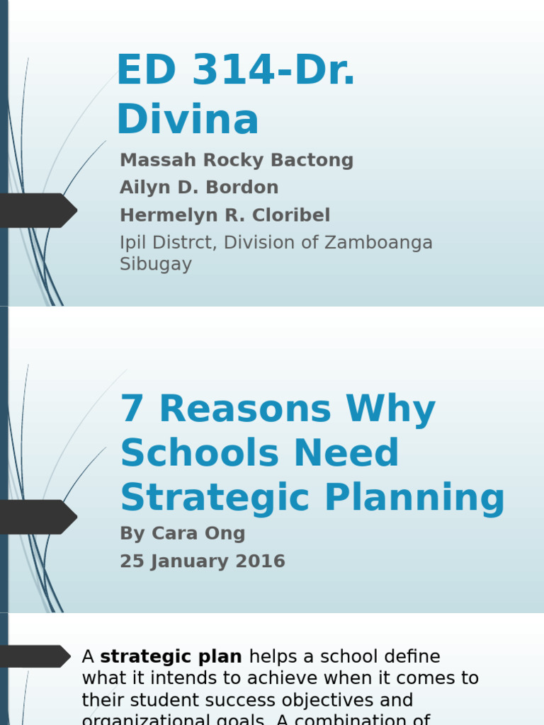 314 7 Reasons Why Schools Need Strategic Planning | PDF 314 7 Reasons Why Schools Need Strategic Planning | PDF