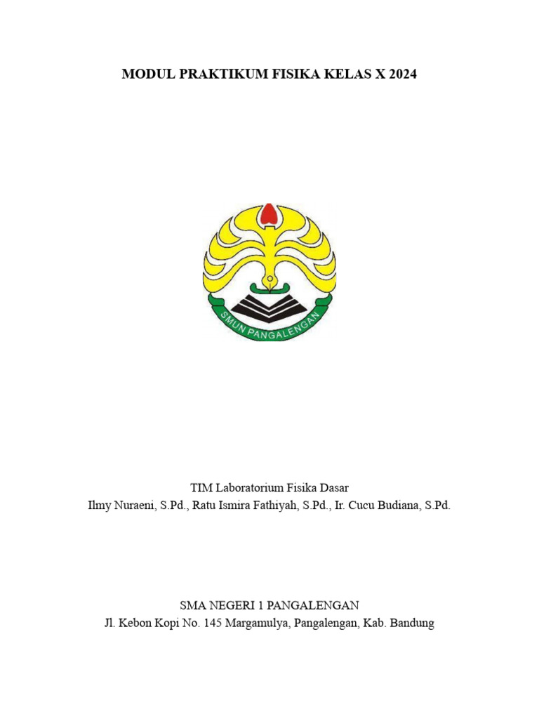 Modul Praktikum Kelas X 2024 | PDF